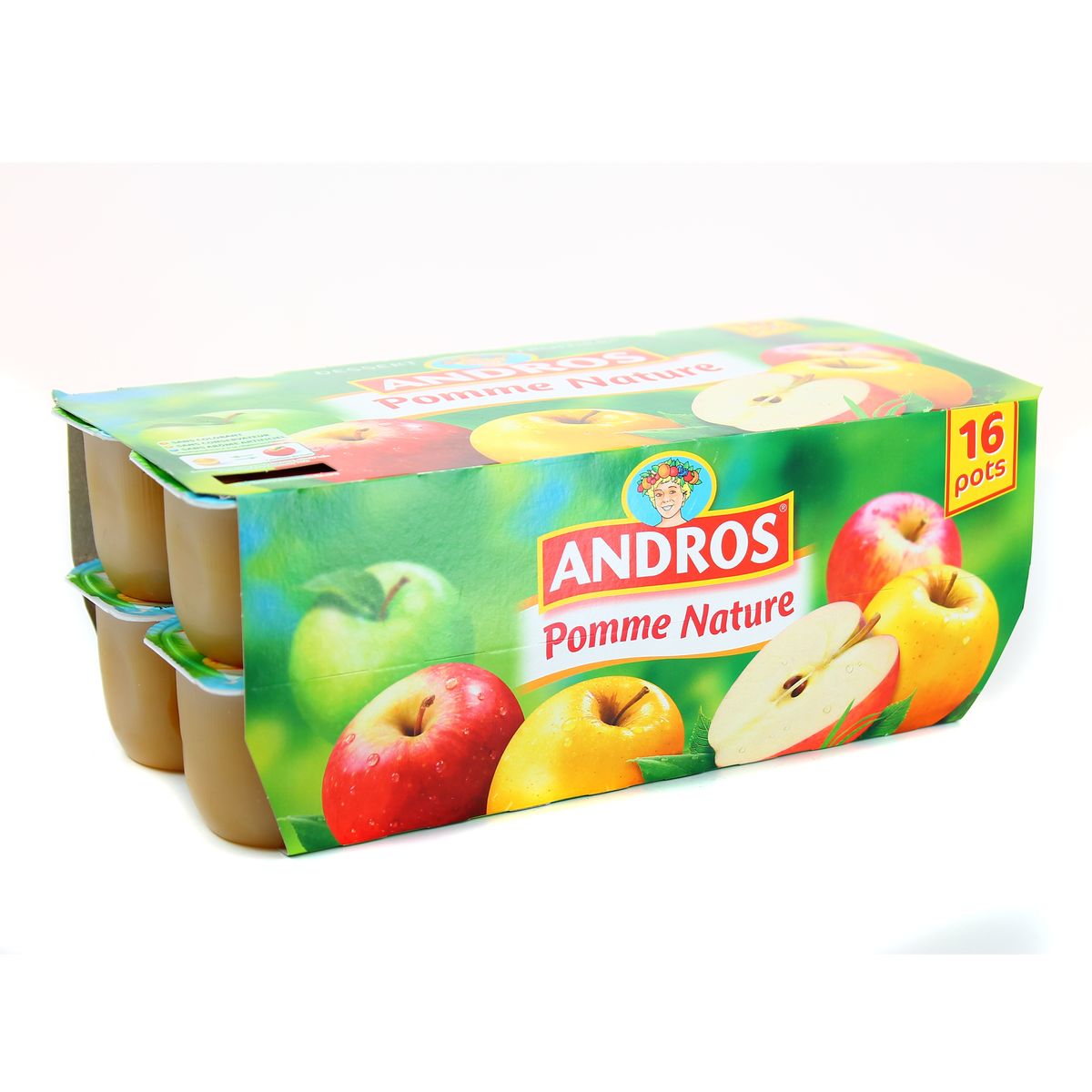Andros Plain apple dessert 16x100g