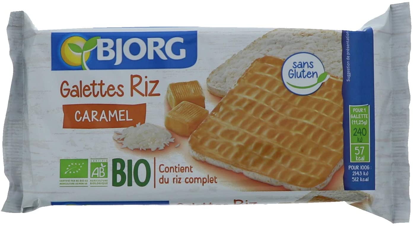 Bjorg Galette de Riz au caramel BIO • EuropaFoodXB • Acheter des ...