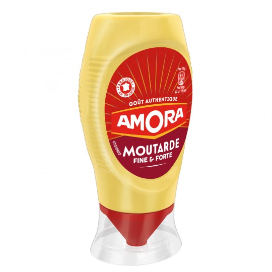 Amora Dijon Mustard soft bottle top down • EuropaFoodXB • Buy food online from Europe • Best price