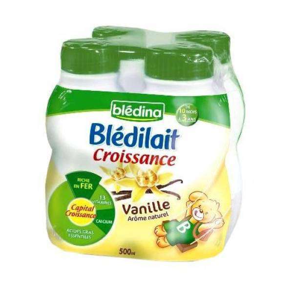 Bledina Bledilait 3 Lait de Croissance vanille 4x50cl • EuropaFoodXB ...