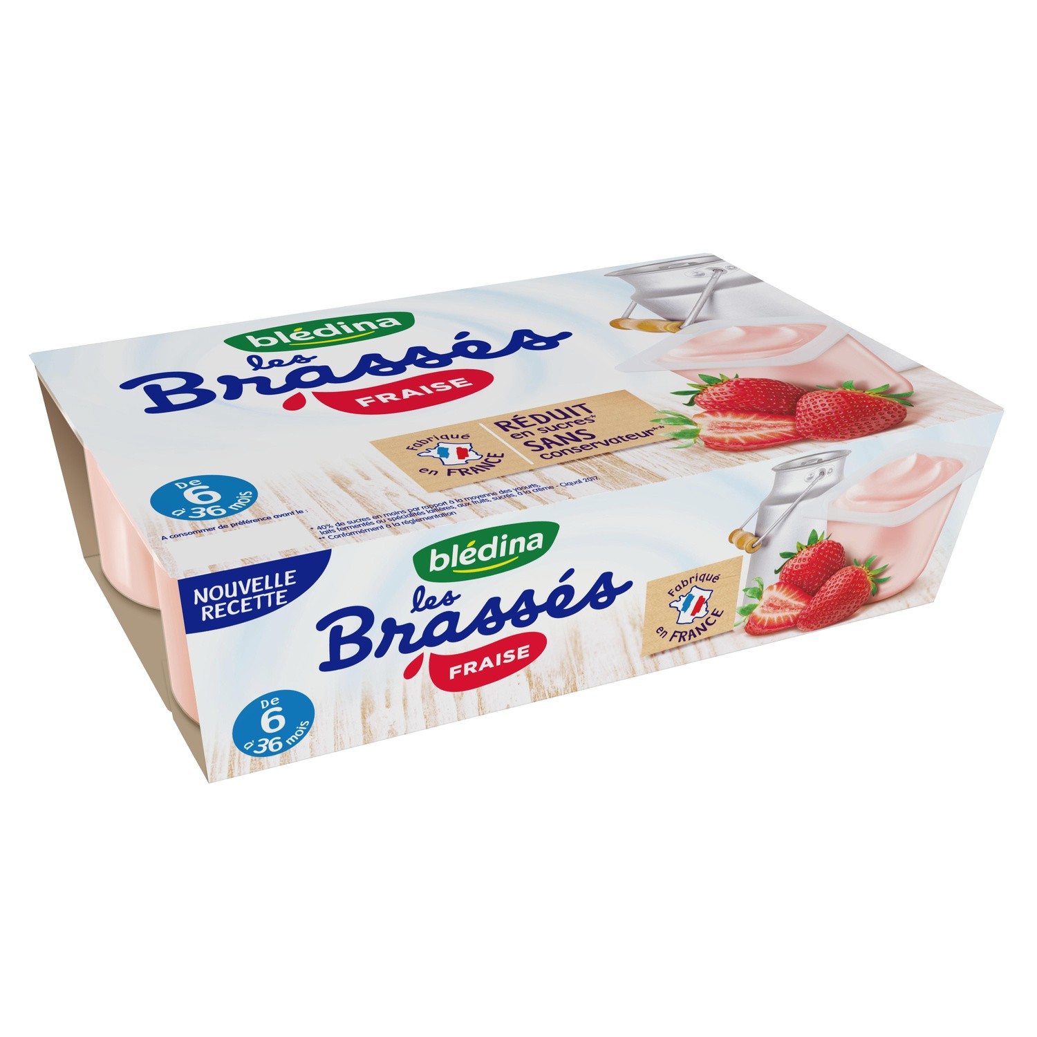 Bledina Brasse Strawberry 6x95g From 6 Months • EuropaFoodXB • Buy food ...